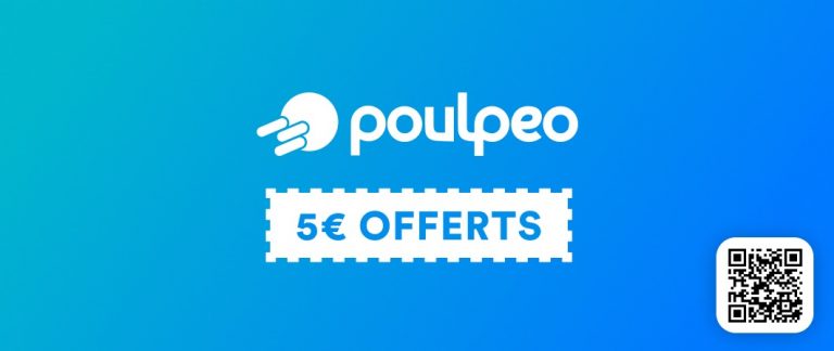 Code parrain Poulpeo : 5€ offerts à l'inscription