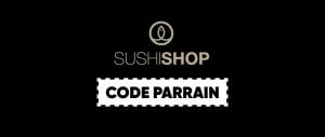 Code parrain Sushi Shop : 5€ offerts avec le code PRX9TW2